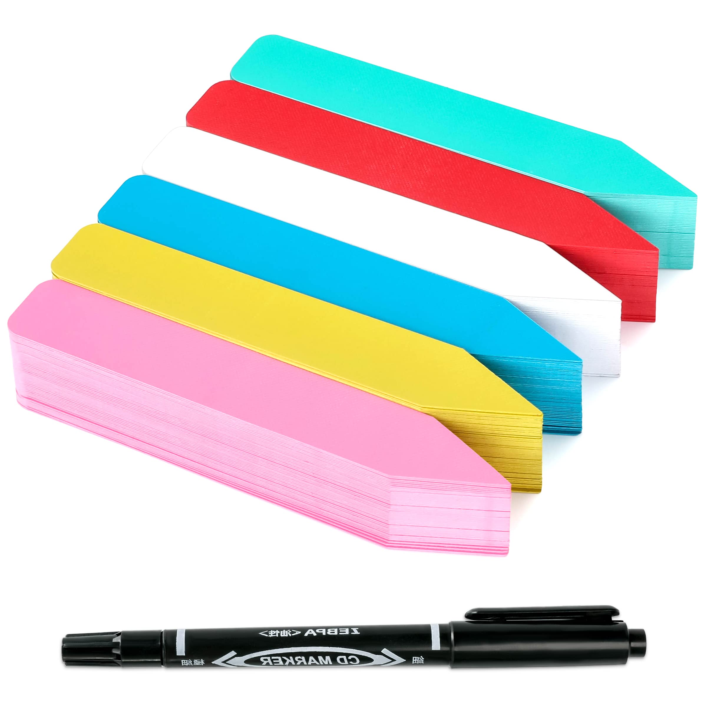Plant Labels 300Pcs 4 Inch Plastic Plant Name Tags for Seedlings Garden ...
