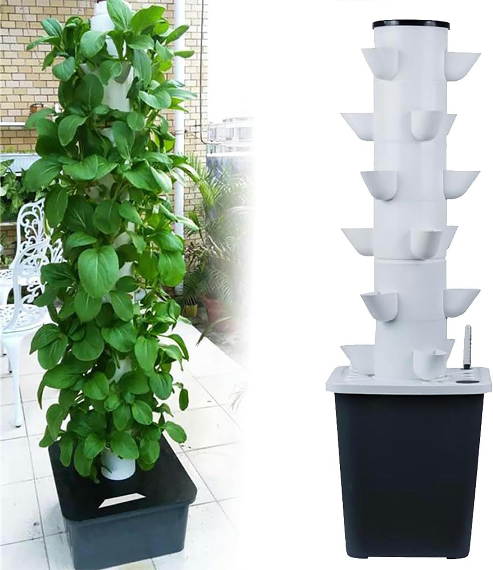 30 Pods Hydroponics Tower Garden Hydroponic Growing System… | Sierra ...